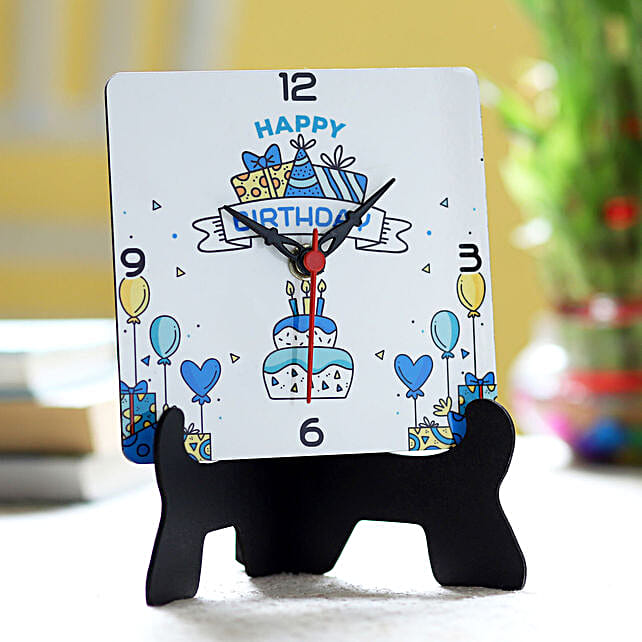 Birthday Theme Table Clock argentina | Gift Birthday Theme Table Clock- FNP