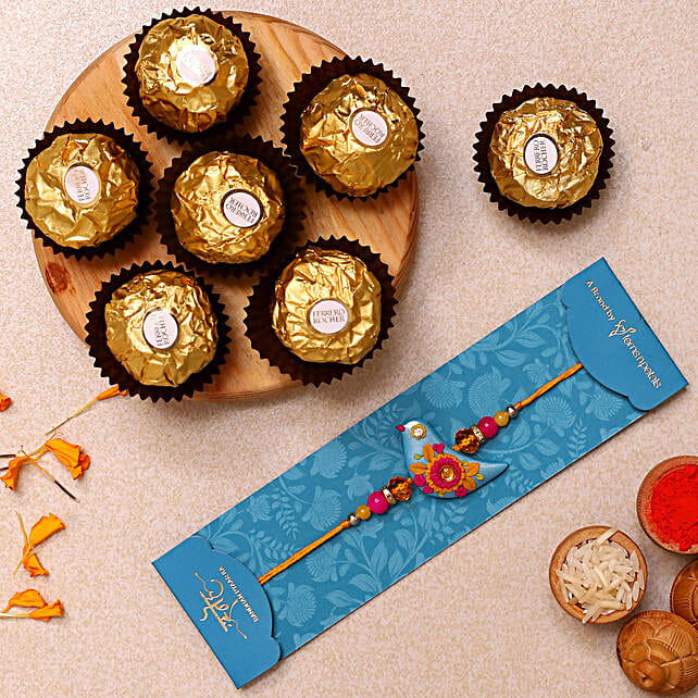 Blue Bird Kids Rakhi And 3 Pcs Ferrero Rocher australia | Gift Blue ...