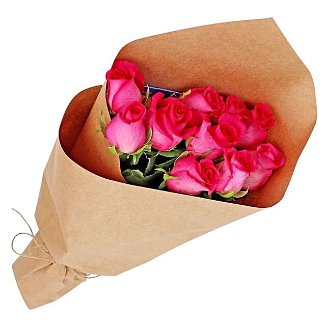 Hot Pink Roses australia | Gift Hot Pink Roses- FNP