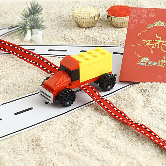 Lego-Link Kids Toy Rakhi australia | Gift Lego-Link Kids Toy Rakhi- FNP