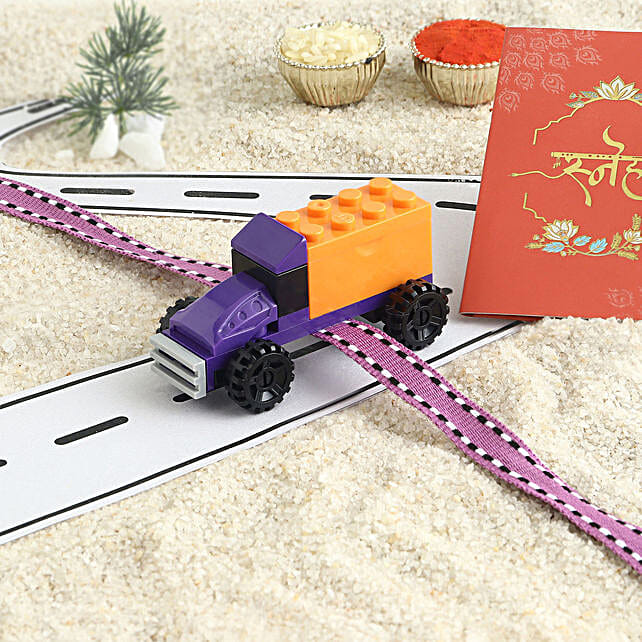 Lego-Link Kids Toy Rakhi- Purple australia | Gift Lego-Link Kids Toy ...