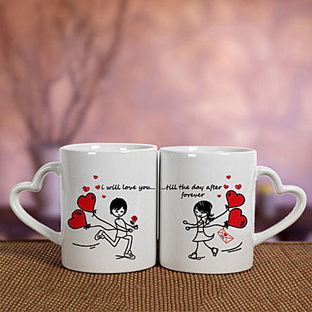 2 Ceramic White Mugs bahrain | Gift 2 Ceramic White Mugs- FNP