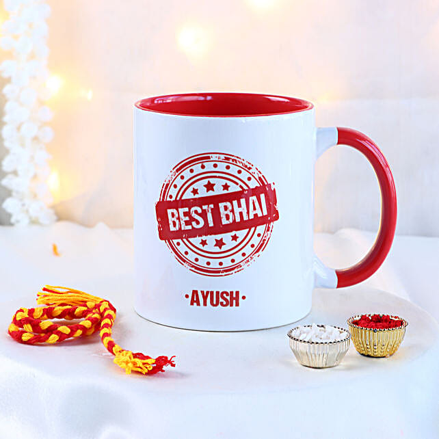 Best Bhai Personalised Mug bahrain | Gift Best Bhai Personalised Mug- FNP