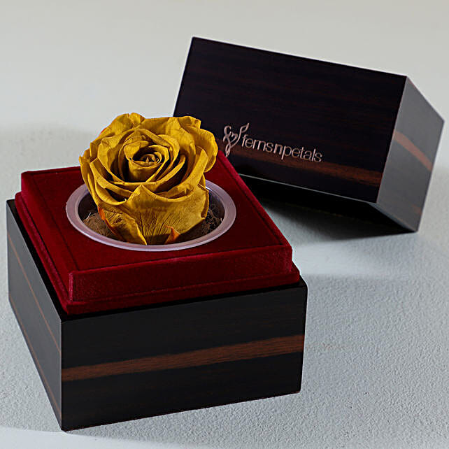 Olive Green Forever Rose In A Wooden Box bangladesh | Gift Olive Green ...