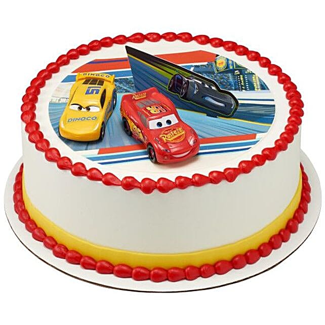 Cars 3 Ahead Of The Curve Chocolate Hazelnut Cake canada | Gift Cars 3 ...