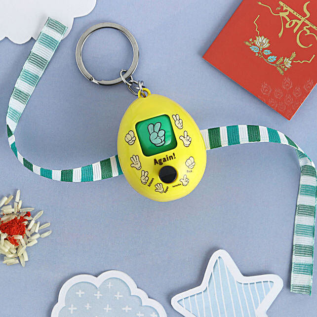 Joyful Rock-Paper-Scissors Toy Keychain Rakhi canada | Gift Joyful Rock ...