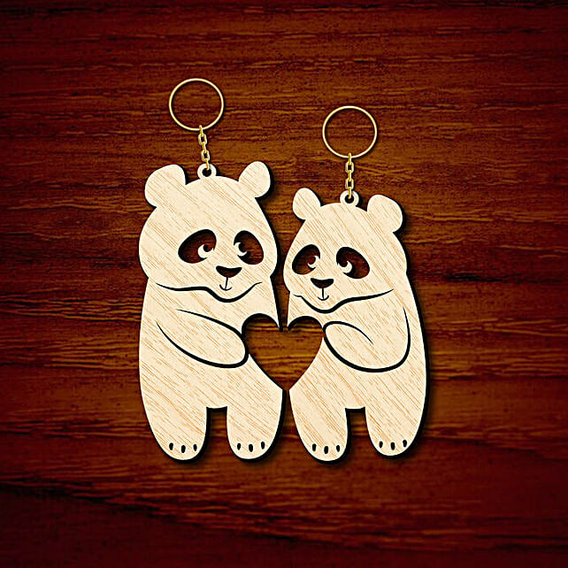 Pandas Couple Keychains canada | Gift Pandas Couple Keychains- FNP