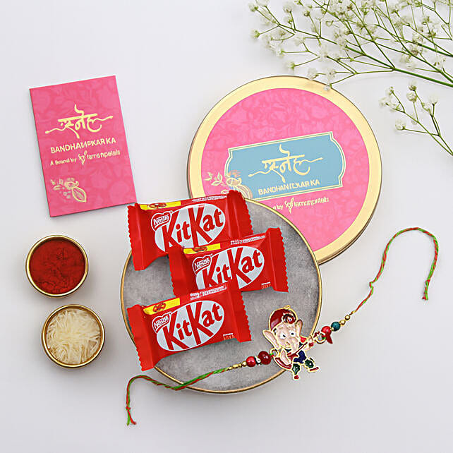 Sweet Ganesha Rakhi Gift Box canada | Gift Sweet Ganesha Rakhi Gift Box ...