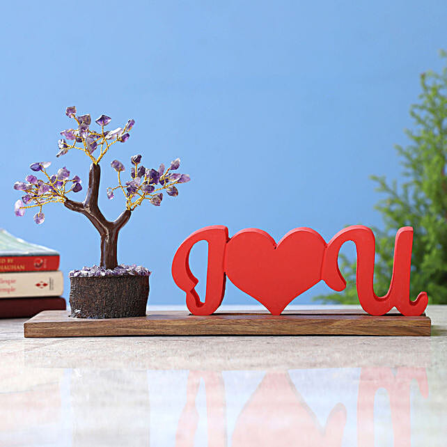Table Top and Amethyst Stone Wish Tree colombia | Gift Table Top and ...