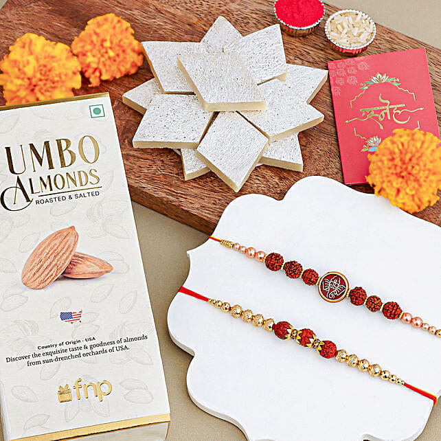 Serene Spirit Rudraksha Rakhi & Gourmet Delights france | Gift Serene ...