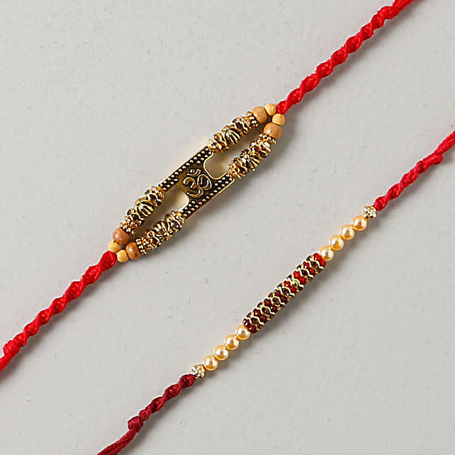 Premium Aum Rakhi Set germany | Gift Premium Aum Rakhi Set- FNP