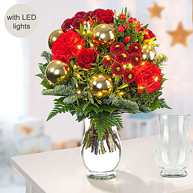 Sparkling Christmas Flower Bouquet germany | Gift Sparkling Christmas ...