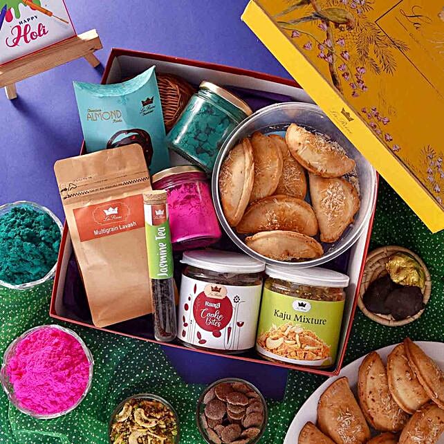 Holi Celebration Treats And Gulal Hamper greece | Gift Holi Celebration ...