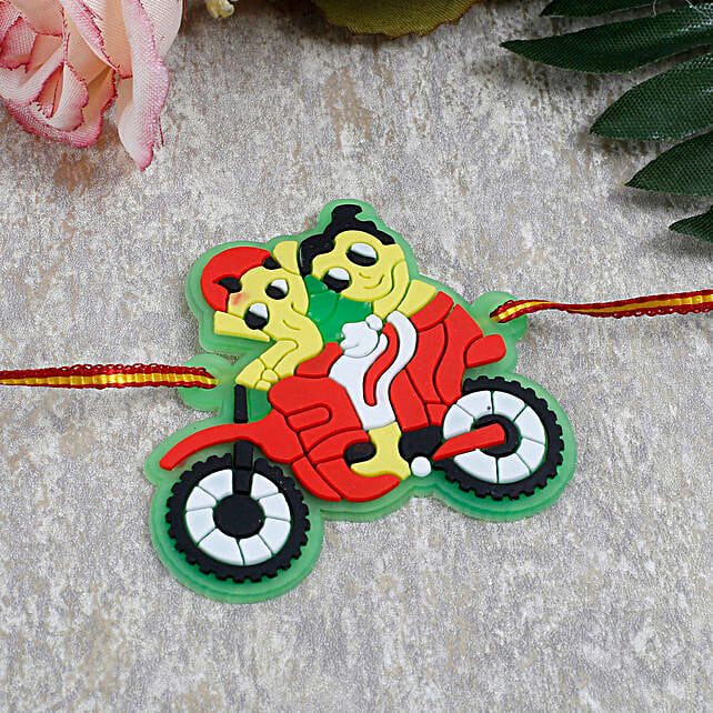 Ganesha Ride Cartoon Rakhi hungary | Gift Ganesha Ride Cartoon Rakhi- FNP