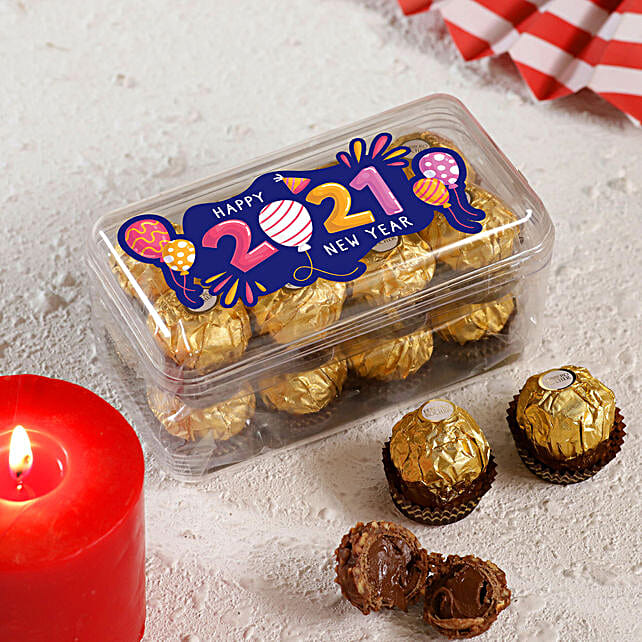 New Year Printed Ferrero Rocher Box 16 Pcs indonesia | Gift New Year ...