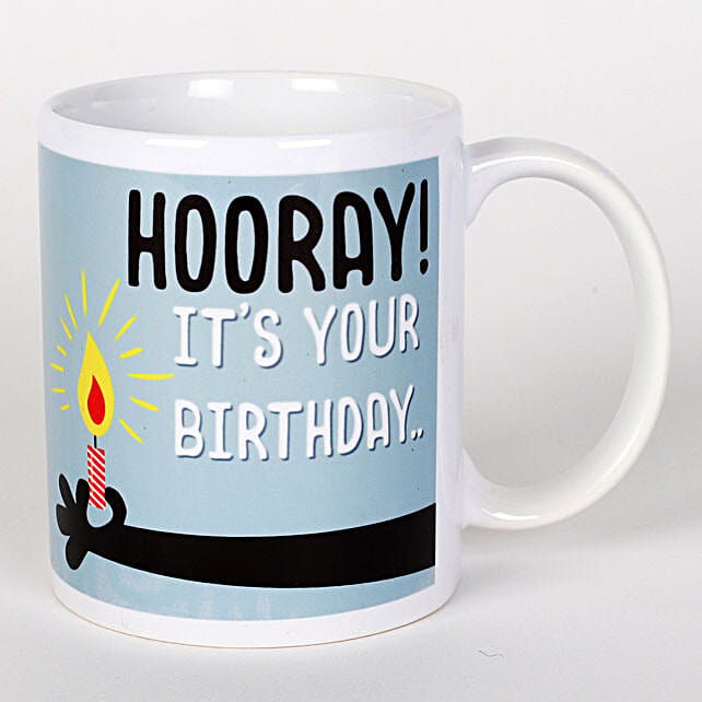Hooray Birthday Mug italy | Gift Hooray Birthday Mug- FNP