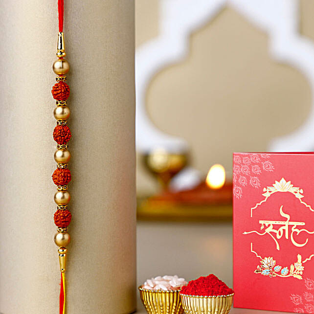 Earthly Blessings Rudraksha Rakhi japan | Gift Earthly Blessings ...