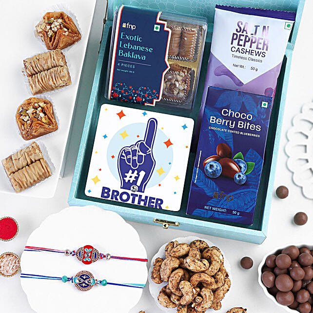 Sweet Siblings Rakhi Hamper jordan | Gift Sweet Siblings Rakhi Hamper- FNP