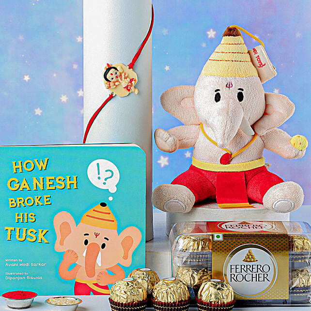 Bal Ganesha Joy Rakhi Set kenya | Gift Bal Ganesha Joy Rakhi Set- FNP