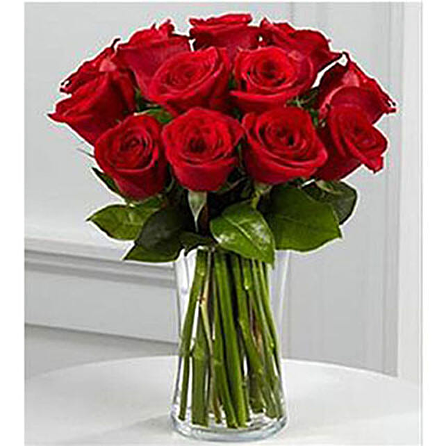 Mesmerizing Roses In Vase kuwait | Gift Mesmerizing Roses In Vase- FNP