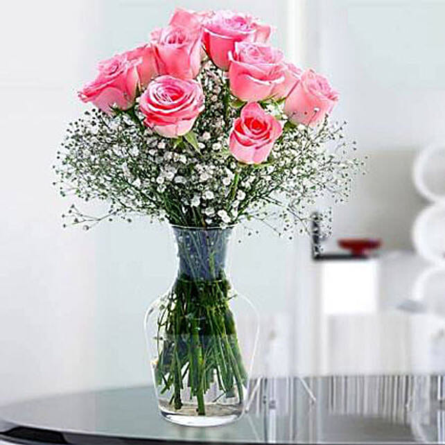 Glorious 12 Pink Roses KT kuwait | Gift Glorious 12 Pink Roses KT- FNP