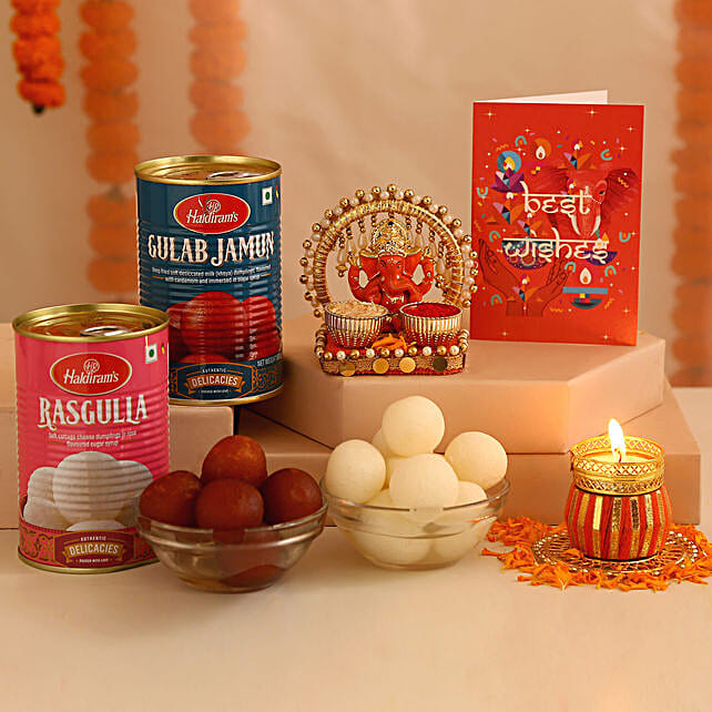 Diwali Wishes With Haldirams Sweets Hamper Kuwait Gift Diwali Wishes