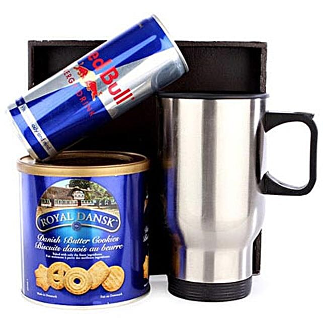 Buy/Send Red Bull and Cookies For Him Online- FNP
