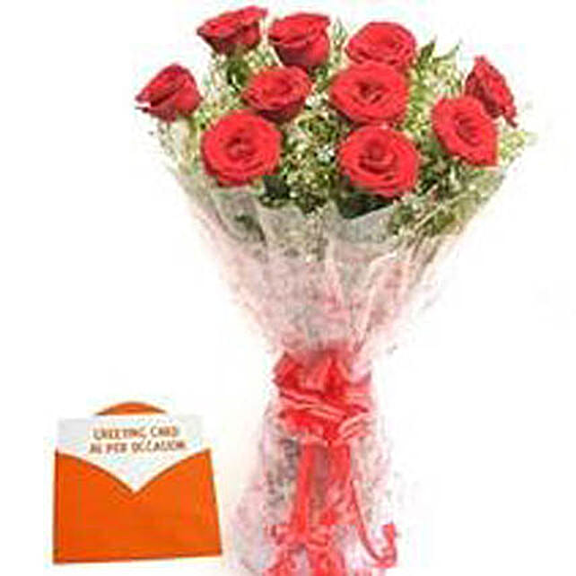 Buy/Send 10 Red Roses For Corp Online- FNP