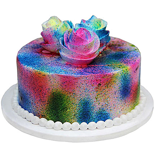Buy/Send Lovely Flowery Holi Cake Online- FNP
