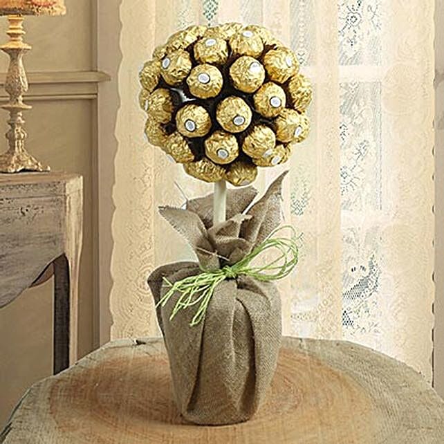 Buy/Send Ferrero Rocher Chocolate Tree Arrangement Online- FNP