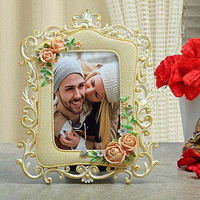 Buy/Send Personalised Floral Photo Frame Online- FNP