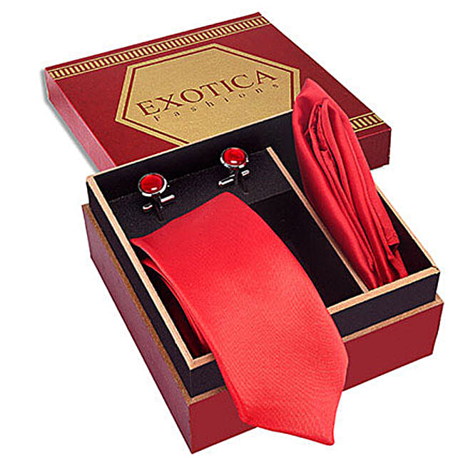 Buy/Send Wine Red Tie Set Online- FNP