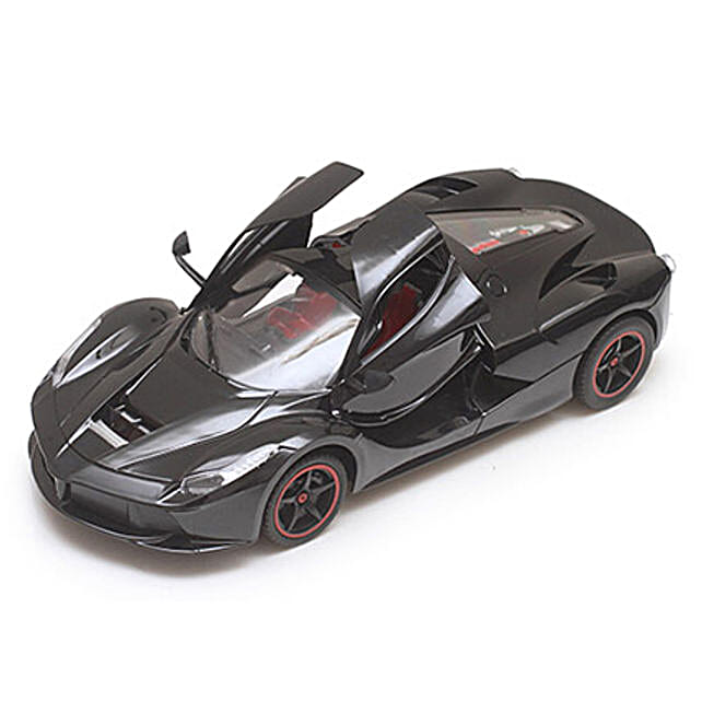 Buy/Send Black Rechargeable Toy Ferrari Online- FNP