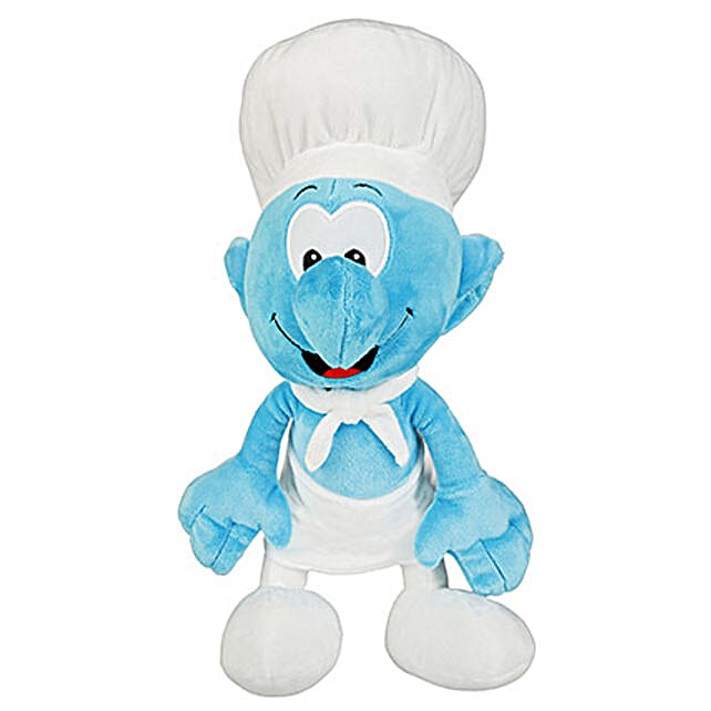 Buy/Send Cook Smurf Soft Toy with Chocolate Online- FNP