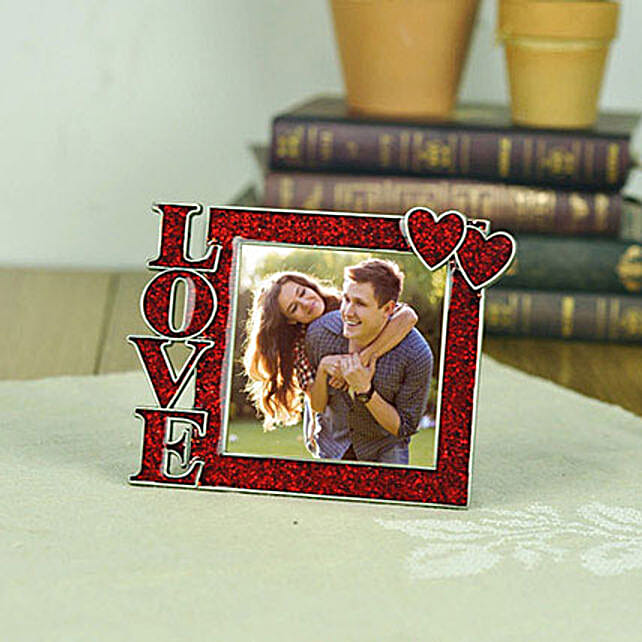 Buy/Send Personalized Love Hearts Photo Frame Online- FNP