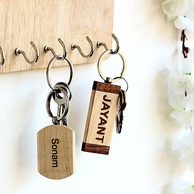Buy/Send Personalised Name Key Chains Set of 2 Online- FNP