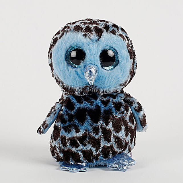 Buy/Send Beanie Boos Yago The Blue Owl Soft Toy Online- FNP