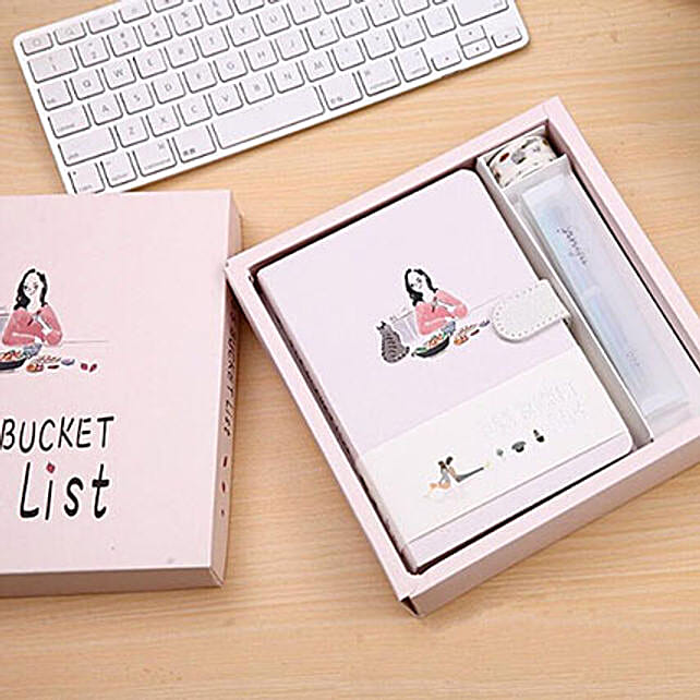 Buy/Send 365 Bucket List Gift Box Light Orange Online- FNP