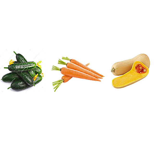 Buy/Send Gherkin Carrot & Squash Seeds Combo Online- FNP