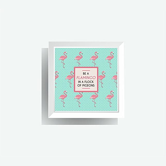 Buy/Send Be A Flamingo Wall Art Online- FNP