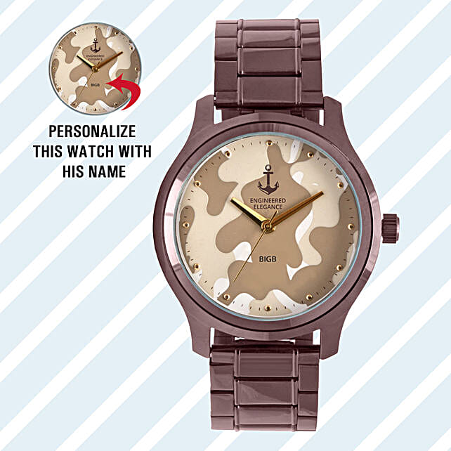 Buy/Send Personalised Camouflage Watch For Him Online- FNP