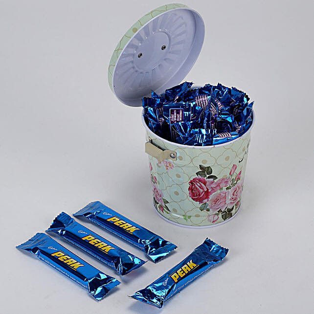 Buy/Send Cadbury Perk in Tin Bucket Box Online- FNP