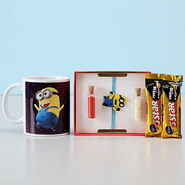 Buy/Send Funky Minion Rakhi & Mug Combo Online- FNP