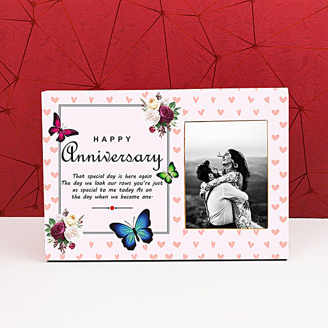 Buy/Send Personalised Happy Anniversary Photo Frame Online- FNP