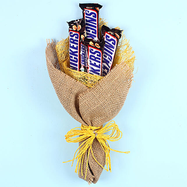 Buy/Send Snickers Chocolate Bouquet Online- FNP