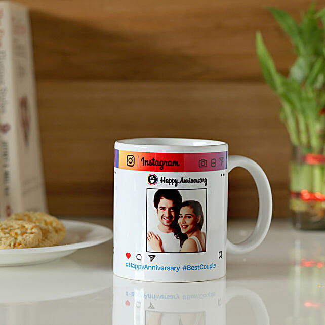 Buy/Send Personalised Instagram Anniversary Mug Online- FNP
