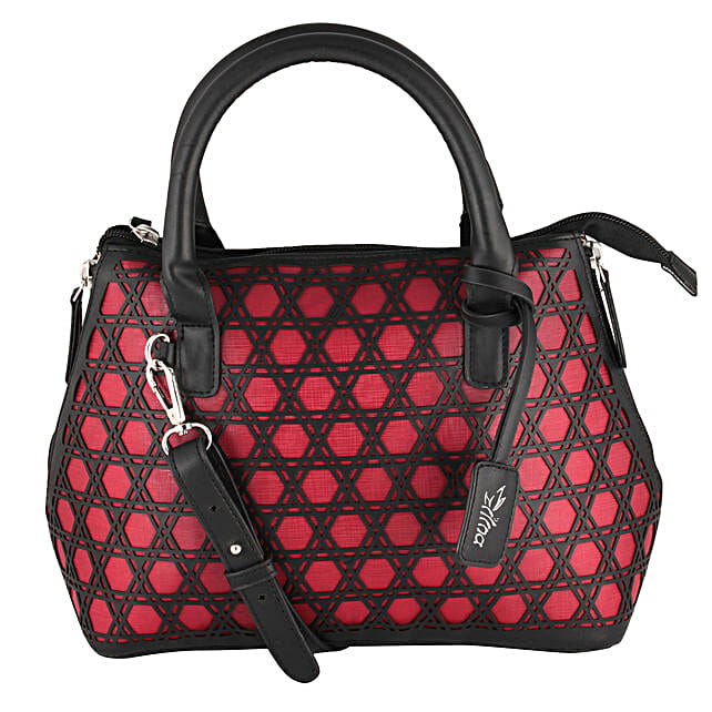 Buy/Send Stunning Red Designer Handbag Online- FNP