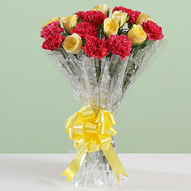 Buy/Send Posy Of Carnations & Roses Online- FNP