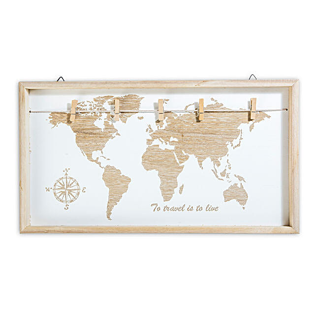 Buy/Send World Map Theme Photo Frame Online- FNP