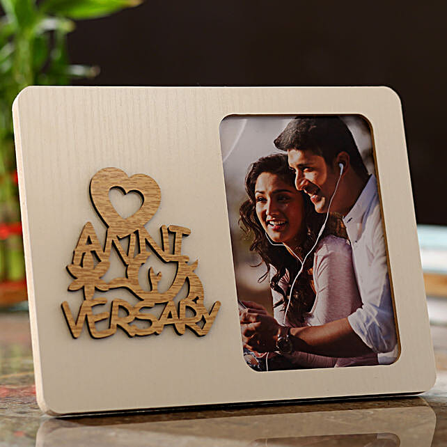 Buy/Send Personalised Anniversary Wishes Photo Frame Online- FNP